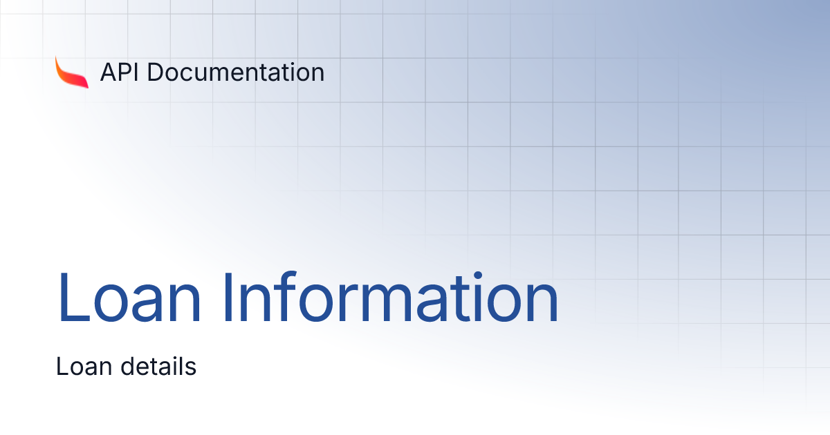 Loan Information | API Documentation